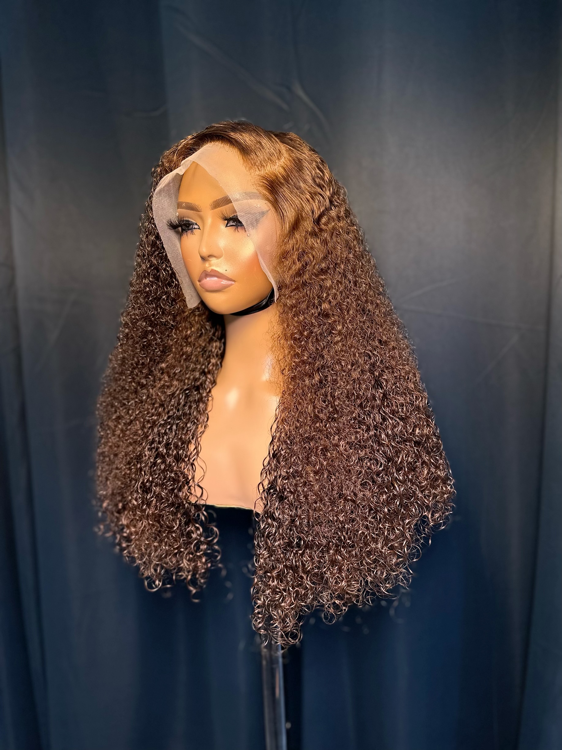 Luxury curly wig honey browns – Zee Hair SA